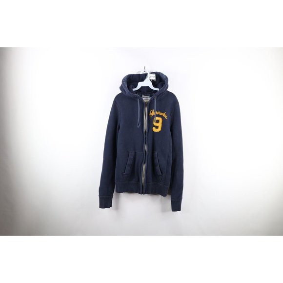 Abercrombie & Fitch | Shirts | Vintage Abercrombie Fitch Mens M Faded Spell Out Heavyweight Full ...